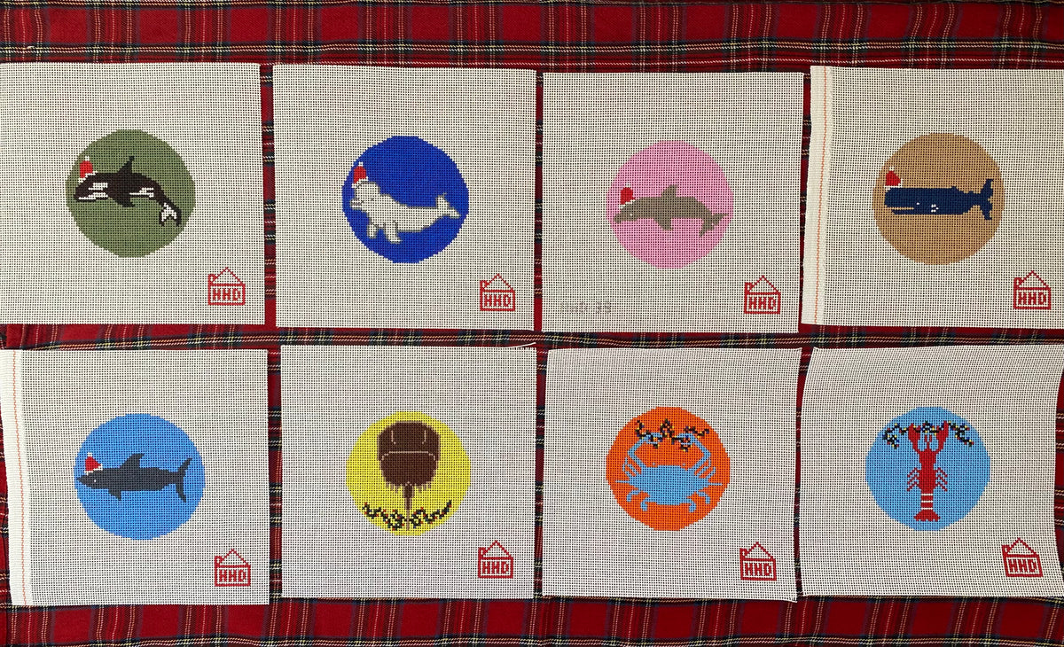 Santa Beluga ornament – Halcyon House Designs