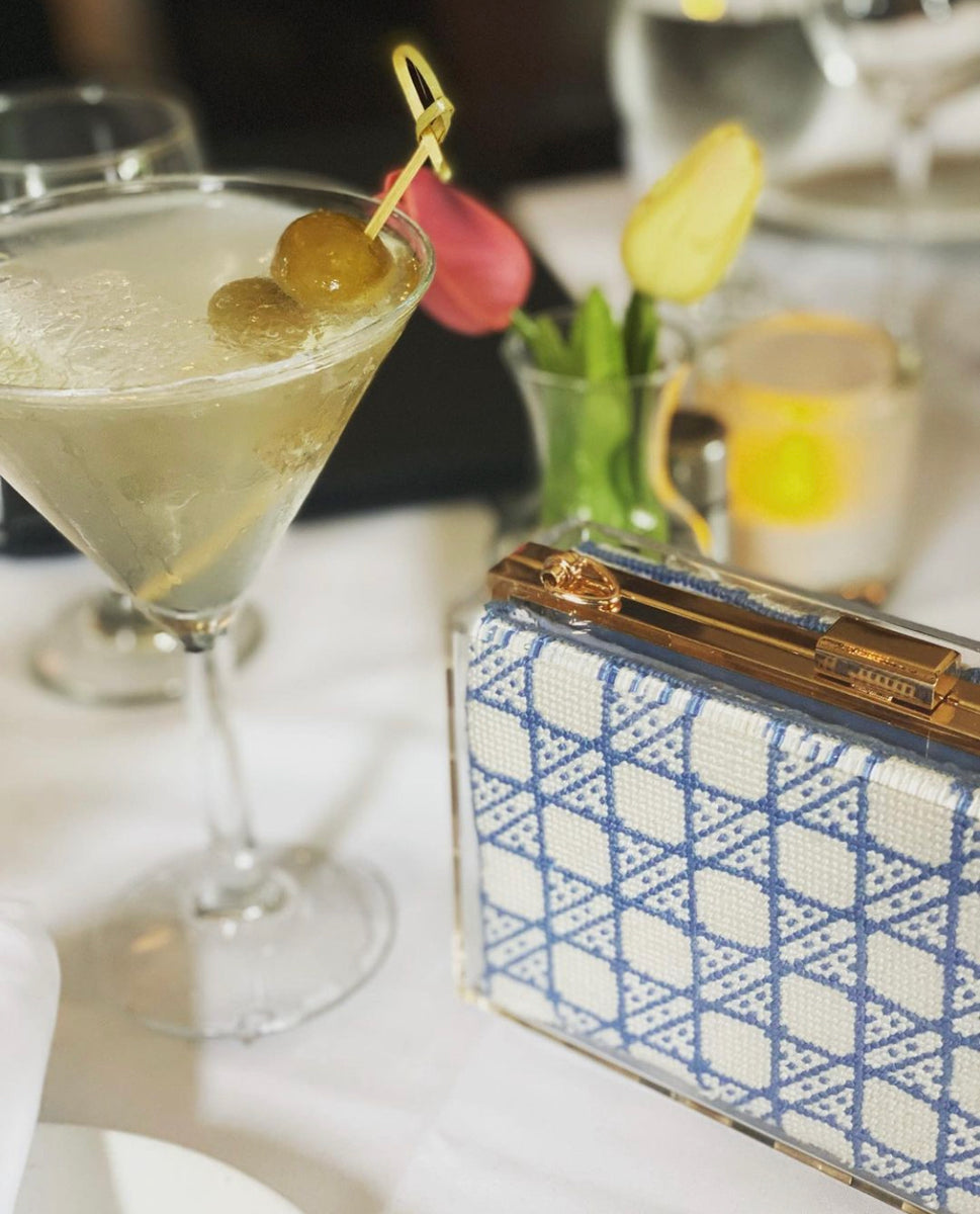 Cane Double Sided Clutch – Halcyon House Designs